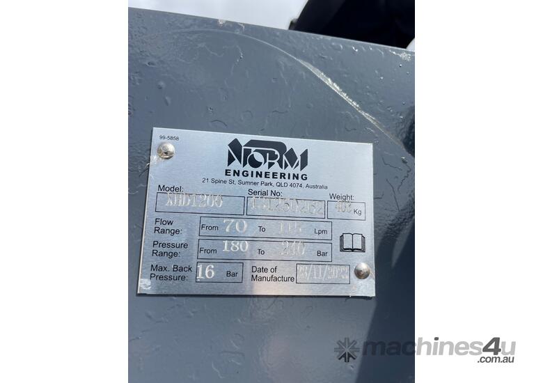 New 2023 norm engineering New 1200mm NORM Engineering Skidsteer Chain Trencher Skid Steer ...