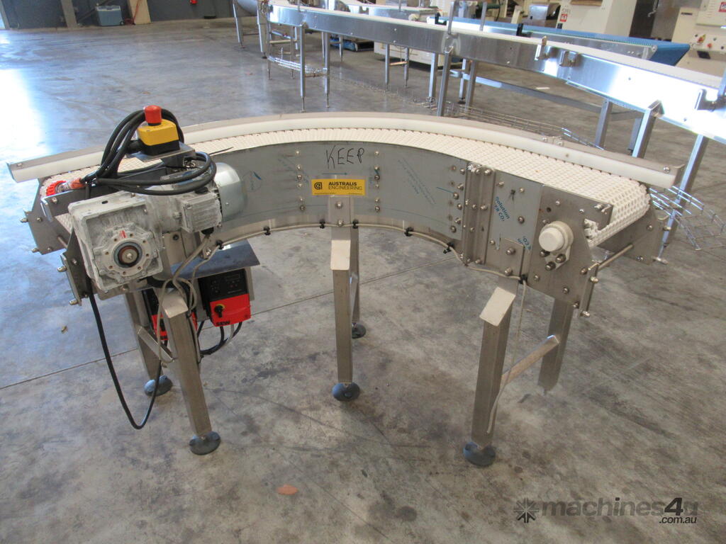 Used Australis Engineering Plastic Intralox Belt Conveyor 1600mm L x ...