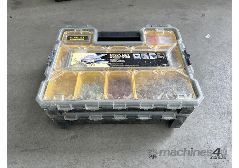 Used STANLEY 2 x Stanley Interlocking Toolbox set including contents ...