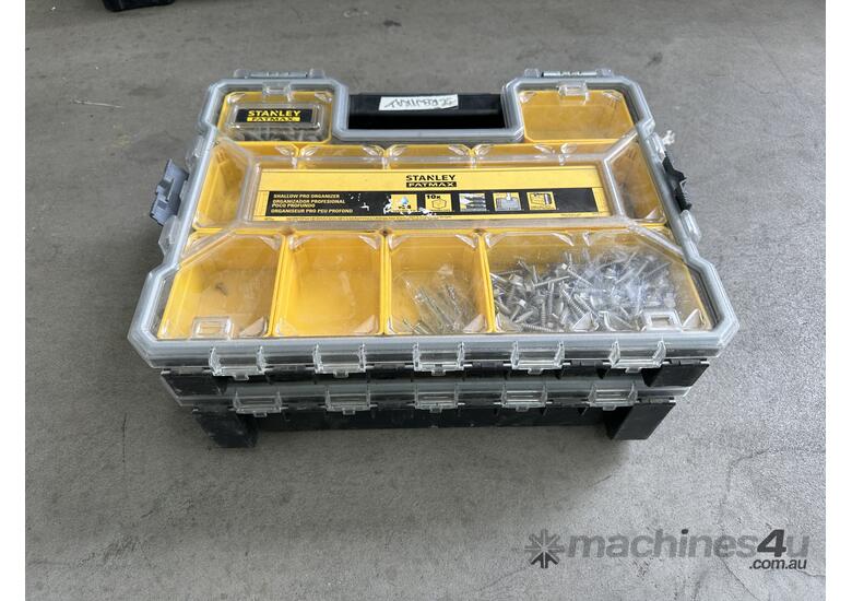 Used STANLEY 2 x Stanley Interlocking Toolbox set including contents ...