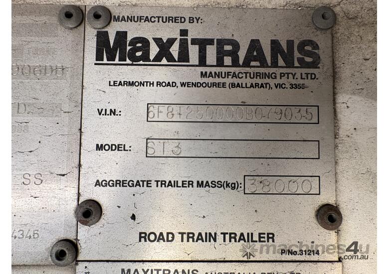 Buy Used maxi trans 2009 Maxi-Trans ST3 Drop-Deck Mezzanine A B Trailer Set Trailers (1116567 ...