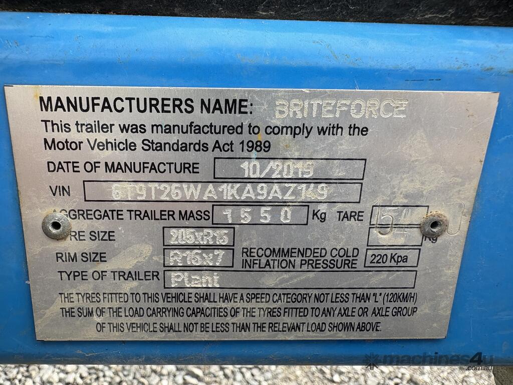 Buy Used briteforce 2019 BRITEFORCE SLT320 Trailer Mounted Light Plant ...