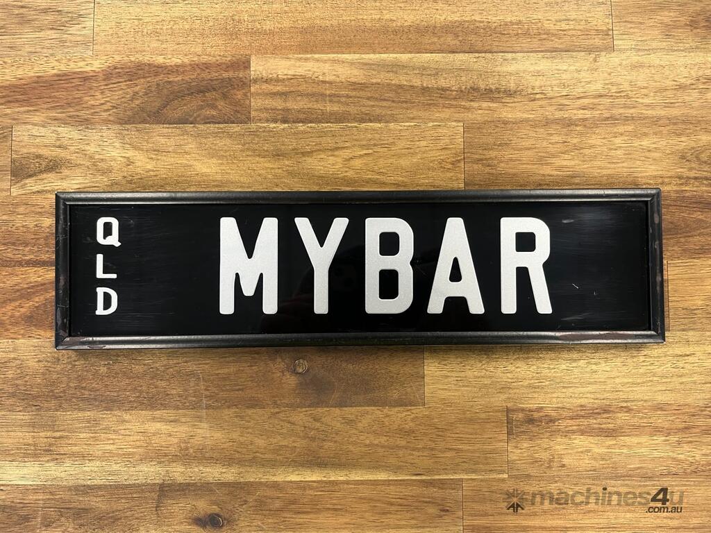Used QLD Personalised Number Plate - MYBAR (1133368)