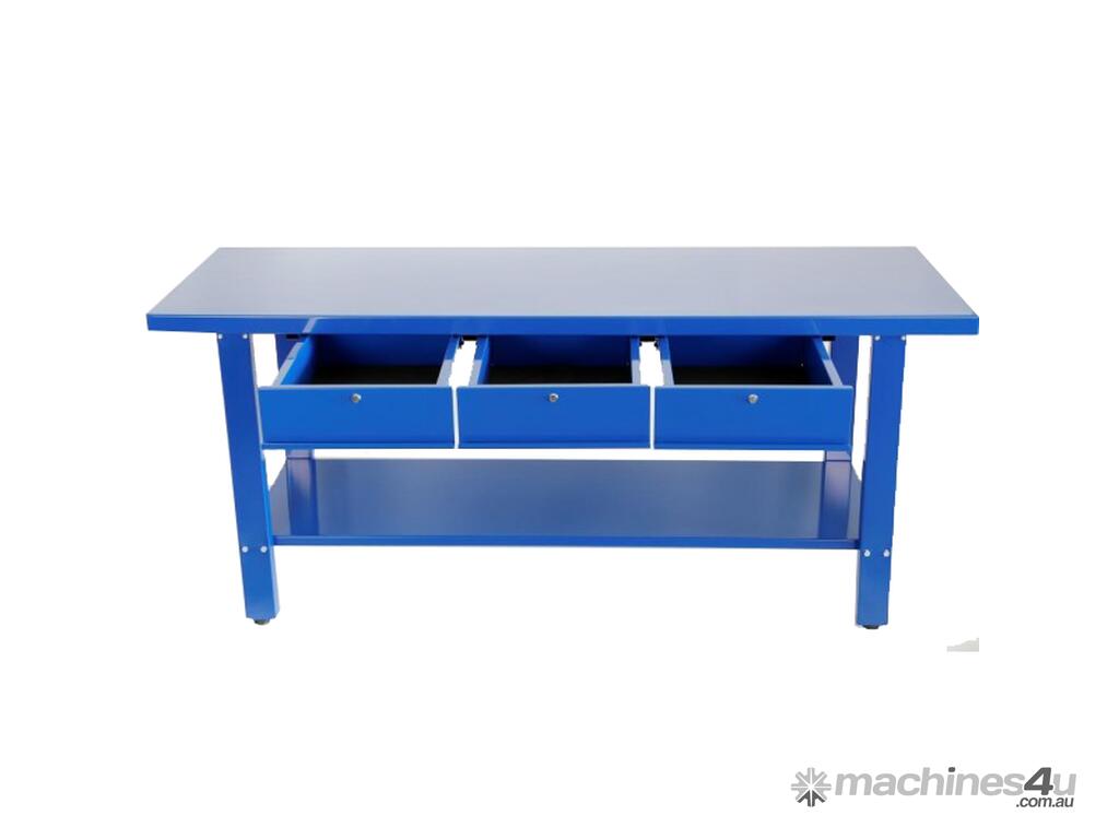 New tradequip TRADEQUIP Workbench 3 Drawer 2000L x 860H x 640W mm Work ...