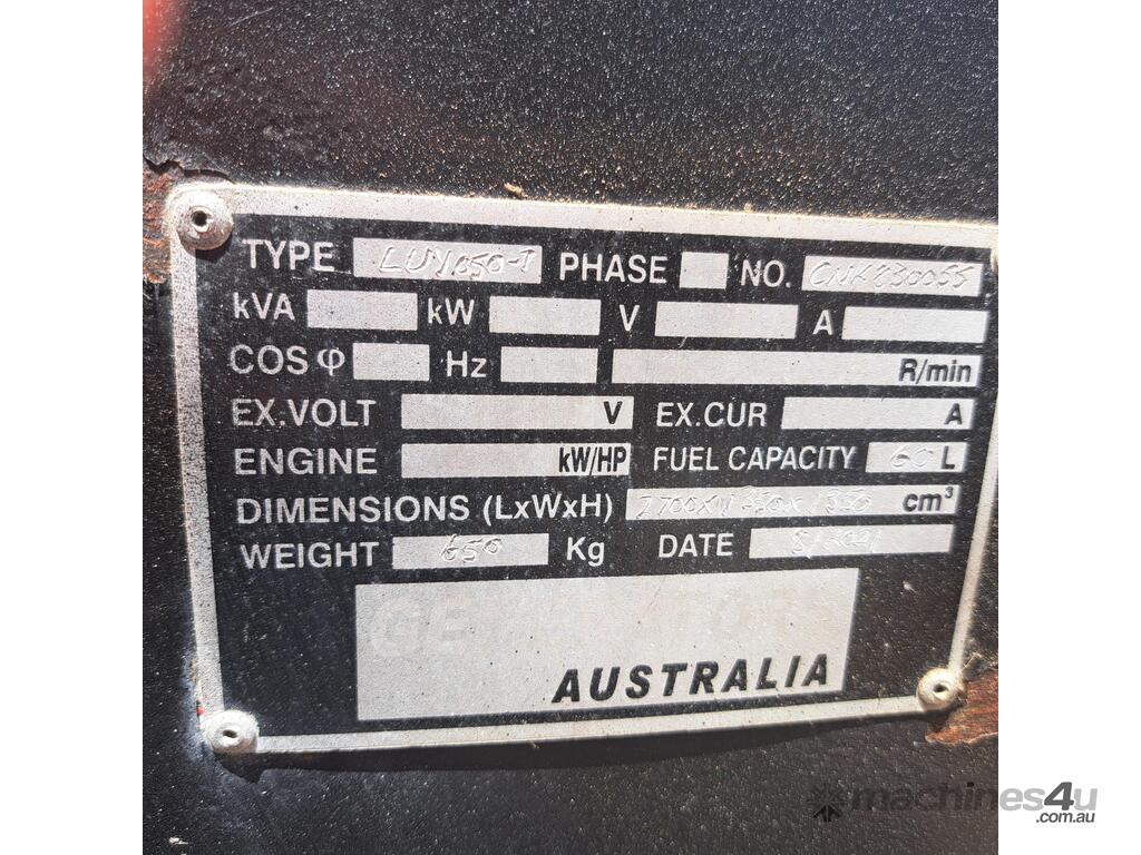 Used 2021 Globe GP050-7 Towable Portable Compressor (921007)