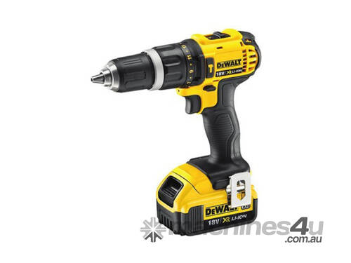 New dewalt Dewalt 18V XR Li-Ion Compact Hammer Drill Driver - DCD785M2 Impact Driver Drill in ...