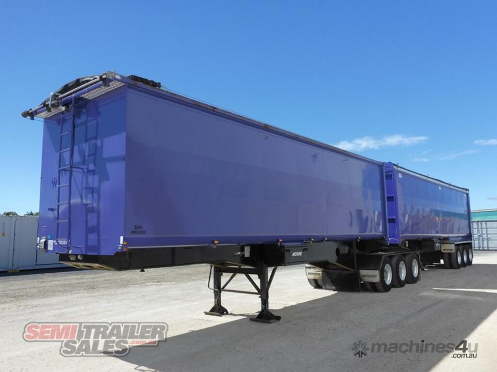 Buy Used 2016 moore Moore Tip Through Platform Tipper B Double Set ...