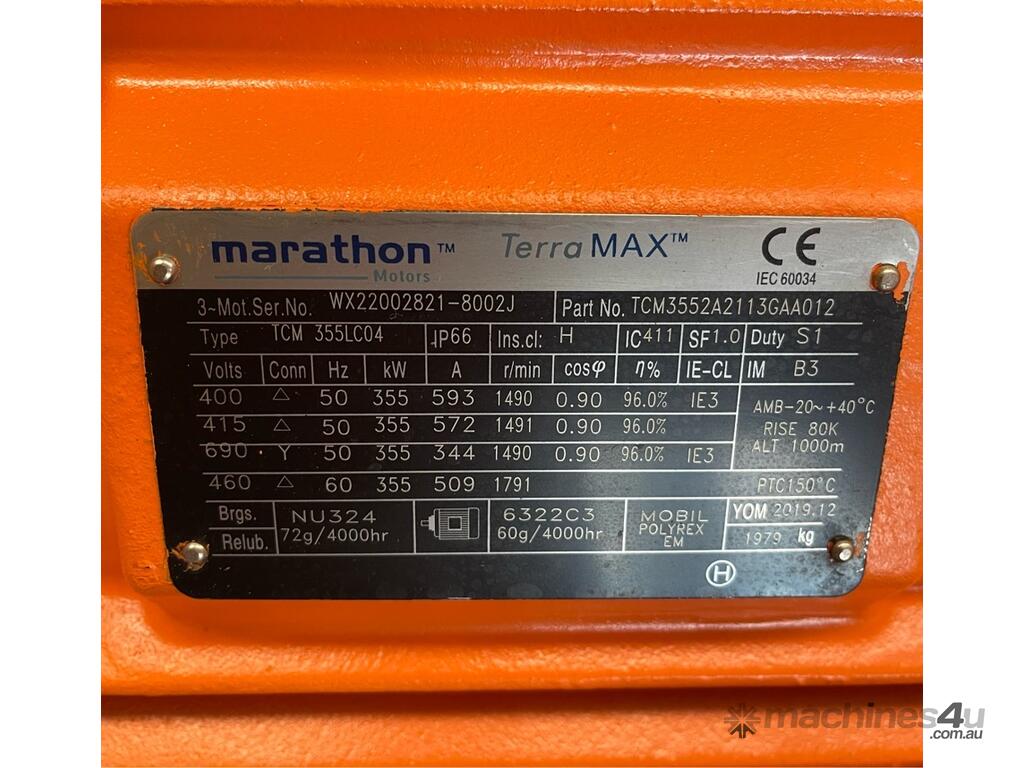 Used 2019 marathon TCM355LC04 AC Motors (873170)