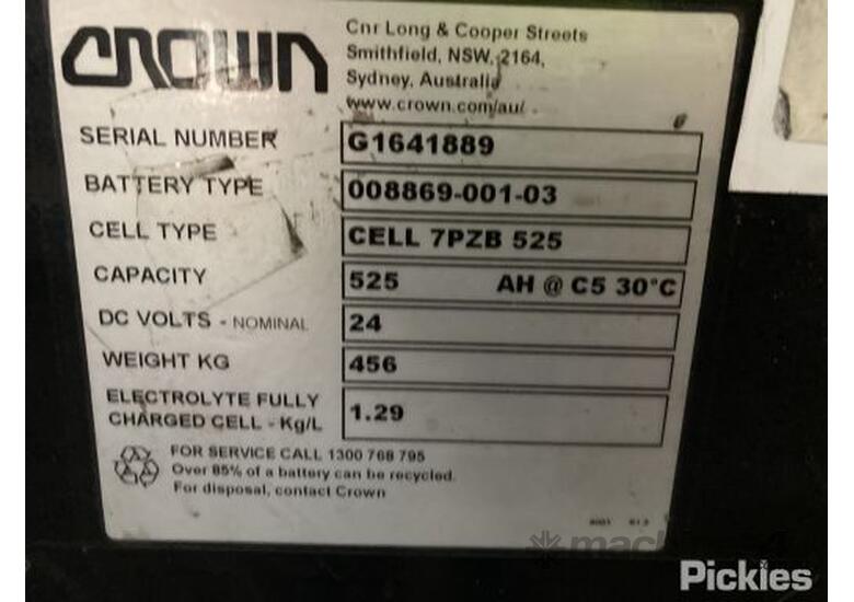 Used Crown Crown PE4500-60 Walk Behind Electric Pallet Jack Powered ...