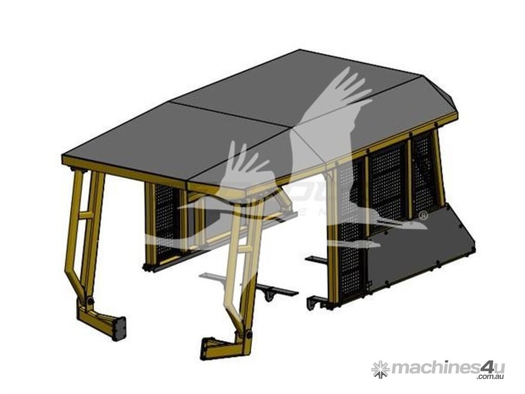 New 2024 bedrock HEAVY DUTY CANOPY FITS FOR KOMATSU D155AX6 Dozer Parts ...
