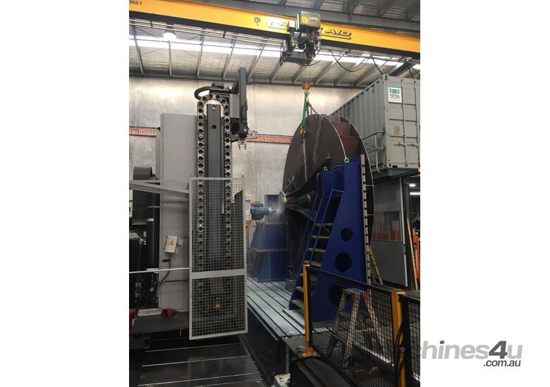 Used 2001 SHW Large CNC 5 axis Traveling Column Milling Machine CNC ...