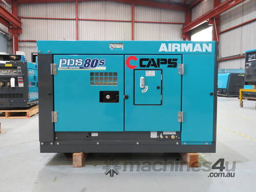 New airman AIRMAN PDS80S-5C5 80cfm Portable Diesel Air Compressor Screw ...