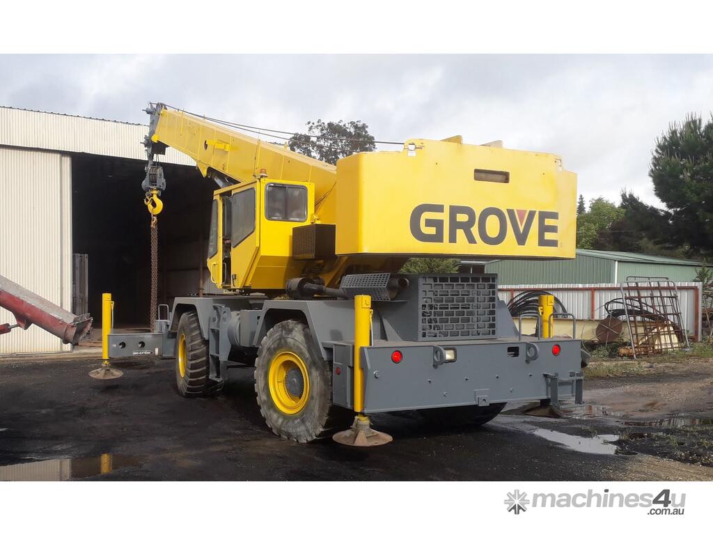 Used grove RT600E Rough Terrain Cranes in DANDENONG SOUTH, VIC