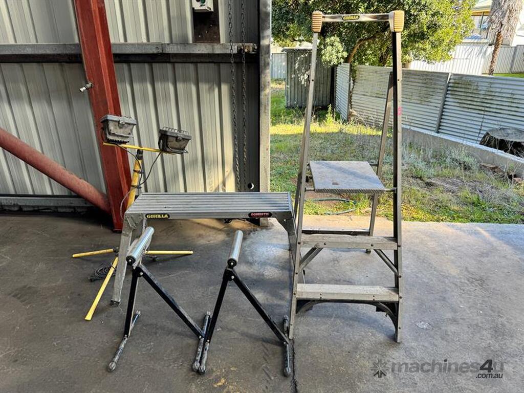 Used ASSORTMENT OF LADDERS & WORKLIGHT ASSORTMENT OF LADDERS WORKLIGHT ...