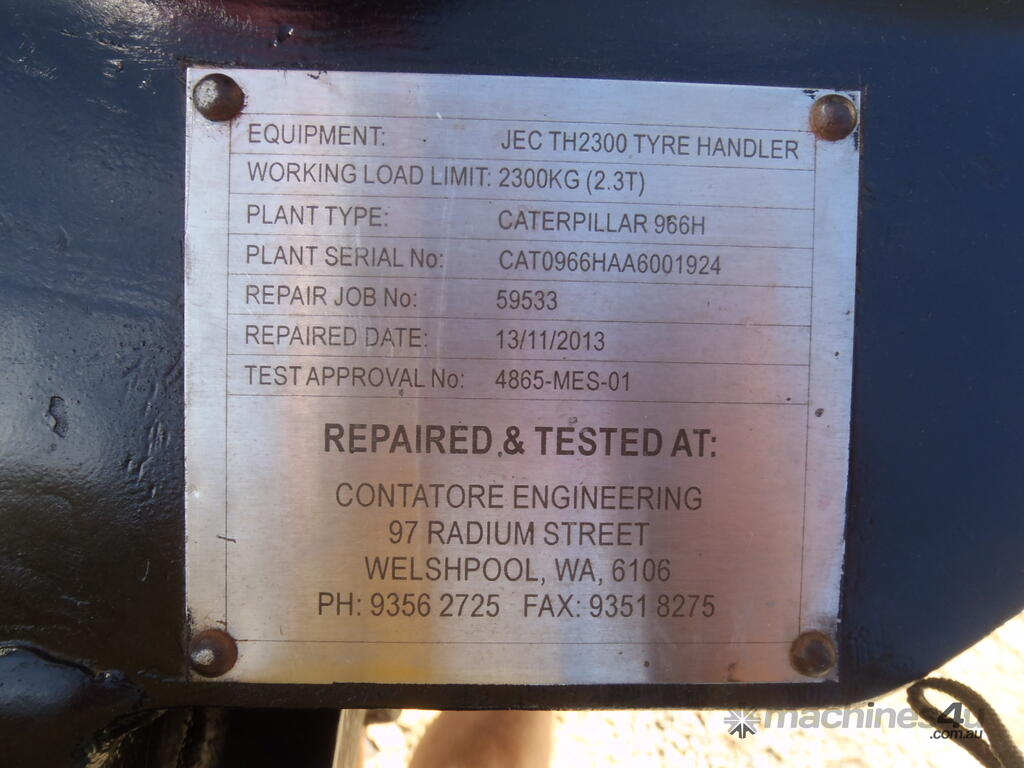 Used jec JEC Tyre Handler TH2300 Wheel Loader Tyre Handler (730973)