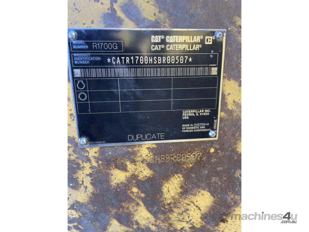 Used 2006 Caterpillar R1700G Underground Mining Equipment (892573)
