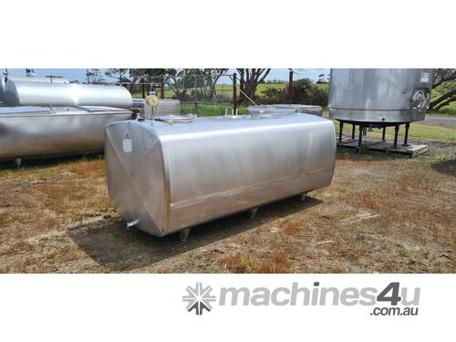 New alfa laval STAINLESS STEEL TANK MILK VAT 2300lt Stainless Steel ...