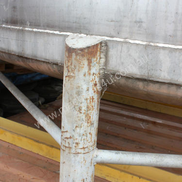 Used unspecified Cone bottom top stainless process vessel tank ...