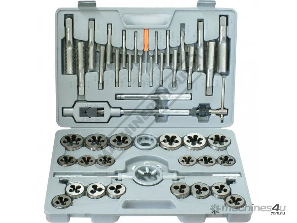 New toolmaster T015 Imperial Alloy Steel Tap Die Set - 45 Piece UNC UNF ...