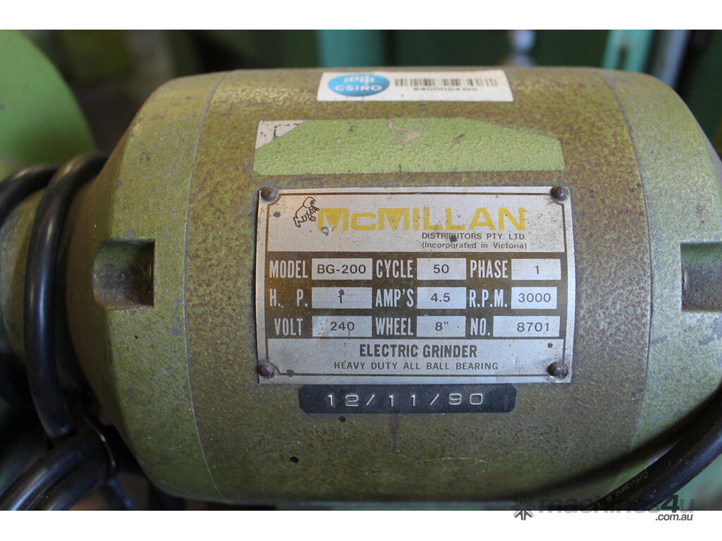 Used mcmillan 200MM Bench Grinders (852775)