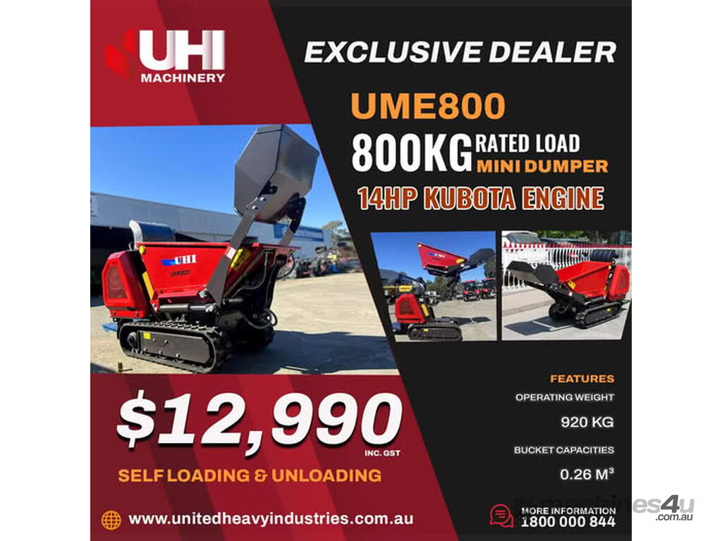 New UHI UME800 Tracked Mini Loaders (1076476)
