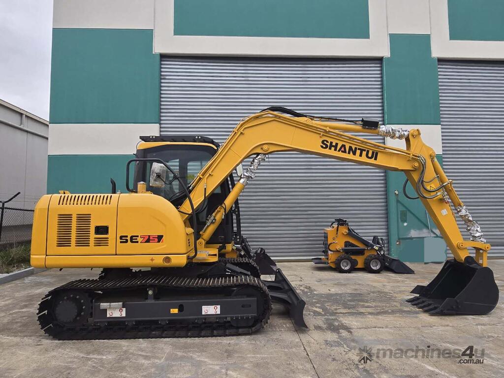 New 2025 shantui SE75 Excavator in SUNSHINE WEST, VIC