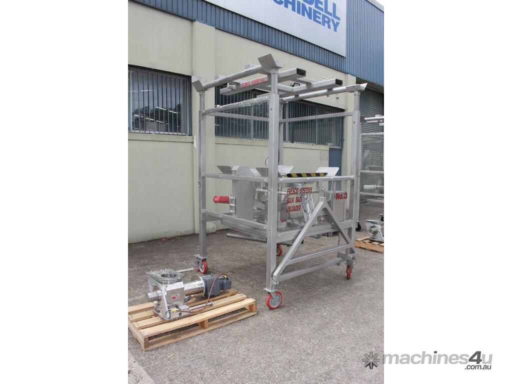 used Flexicon Fresco NZ Stainless Steel Mobile Bulk Bag Unloader Bulk ...