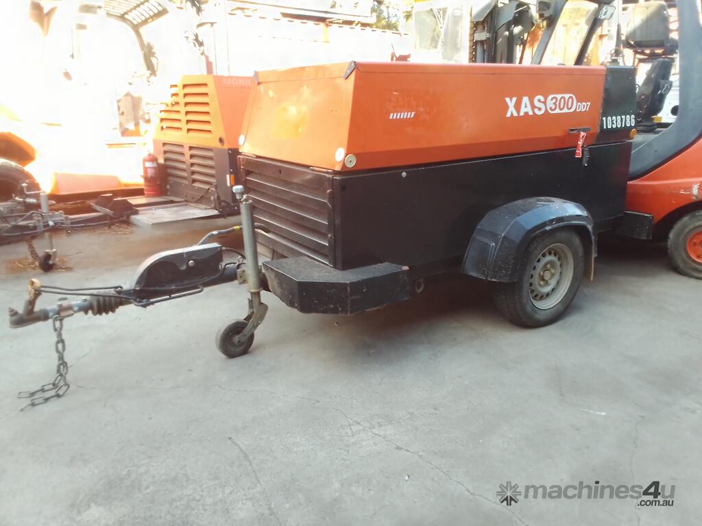 Used 2010 Atlas Copco XAS-300 d7 Towable Portable Compressor in ELTHAM, VIC