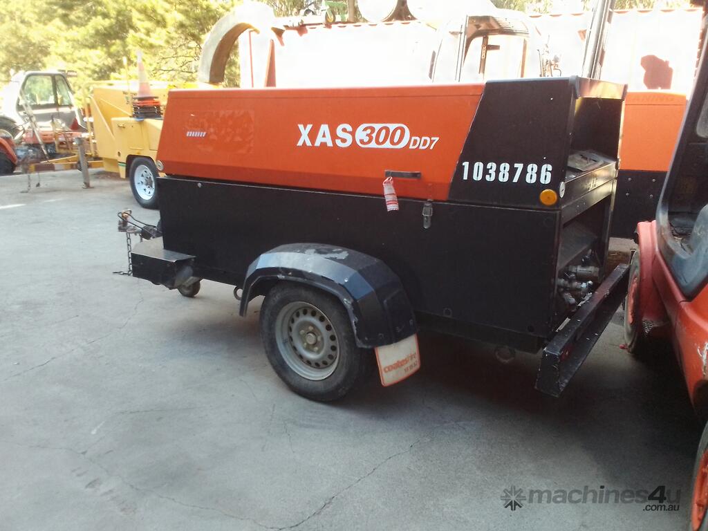 Used 2010 Atlas Copco XAS-300 d7 Towable Portable Compressor in ELTHAM, VIC