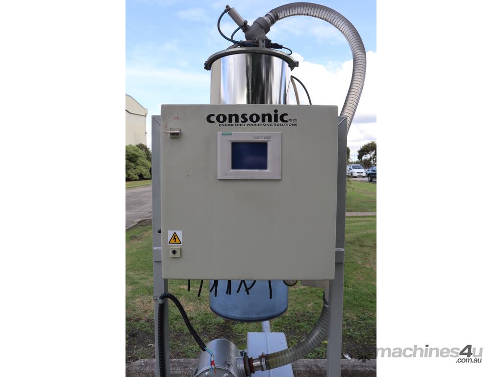 Used Consonic Hopper Loader Controller With 7 5kW Vacuum Pump - Consonic Plastic Extrusion ...