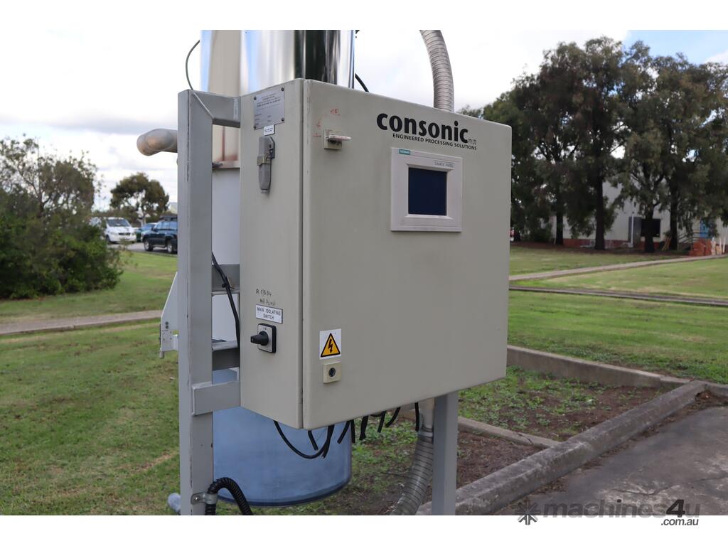 Used Consonic Hopper Loader Controller With 7 5kW Vacuum Pump - Consonic Plastic Extrusion ...