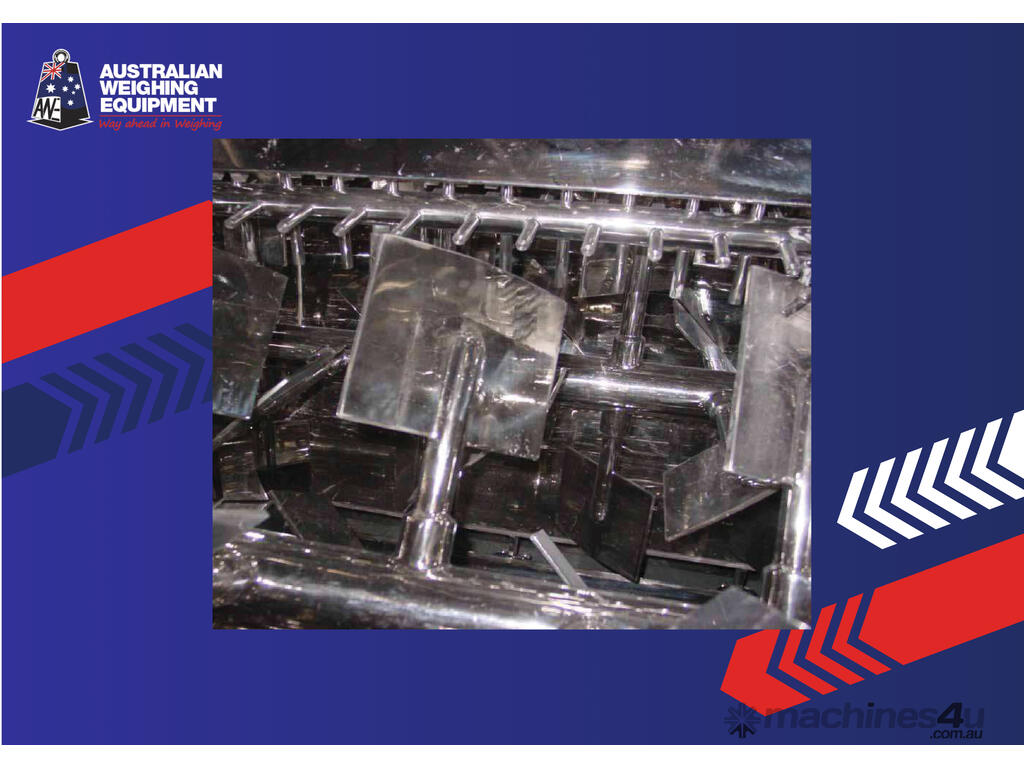 New Australian Weighing Equipment Paddle Mixer High Output Large Scale ...