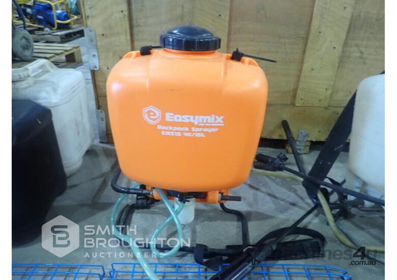 Used BOX COMPRISING OF 2 X BACKPACK SPRAYERS PARTS OF PALLET RACKING ...