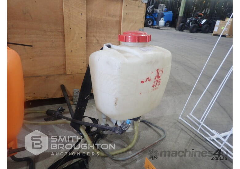 Used BOX COMPRISING OF 2 X BACKPACK SPRAYERS PARTS OF PALLET RACKING ...