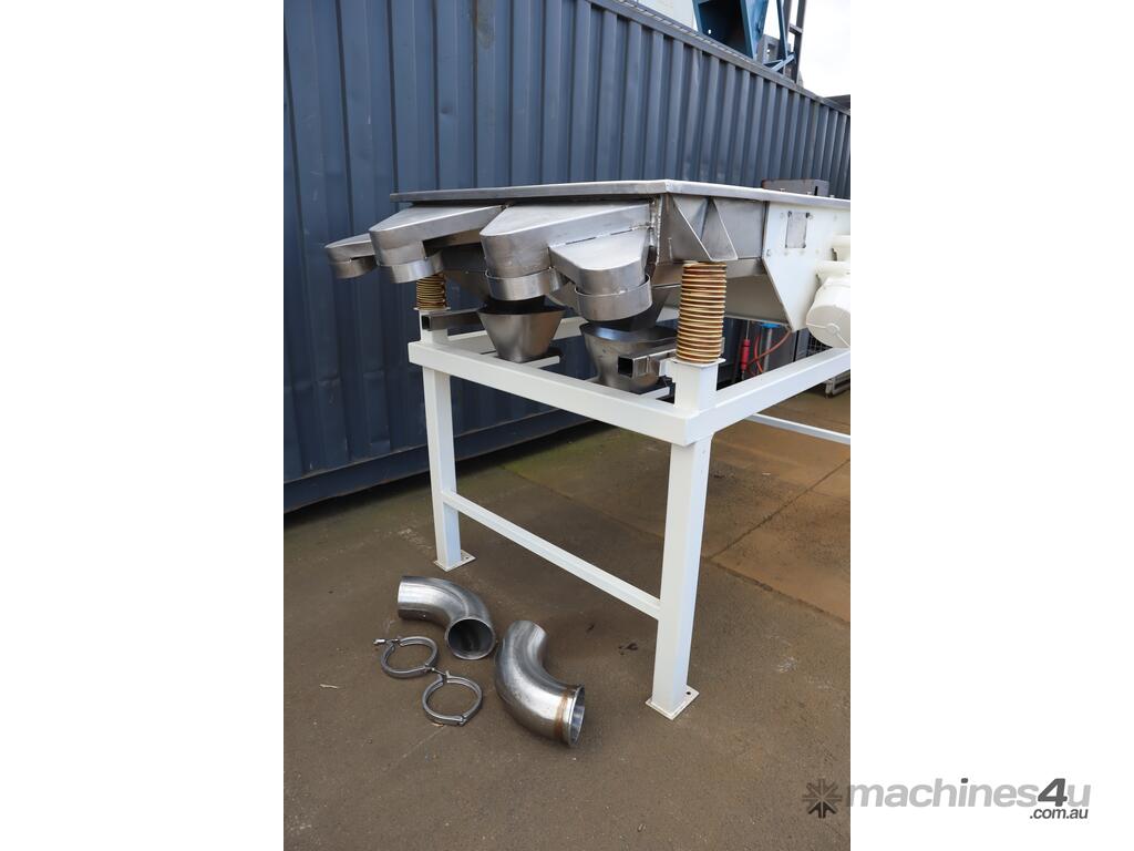 Used Maseto Large Vibrating Vibratory Feeder Sieve Shaker Table ...