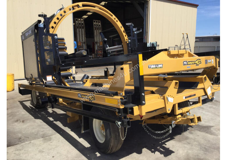 New 2018 TUBELINE Tube-Line TL 5500 Bale Wrapper Hay Forage Equip Bale ...