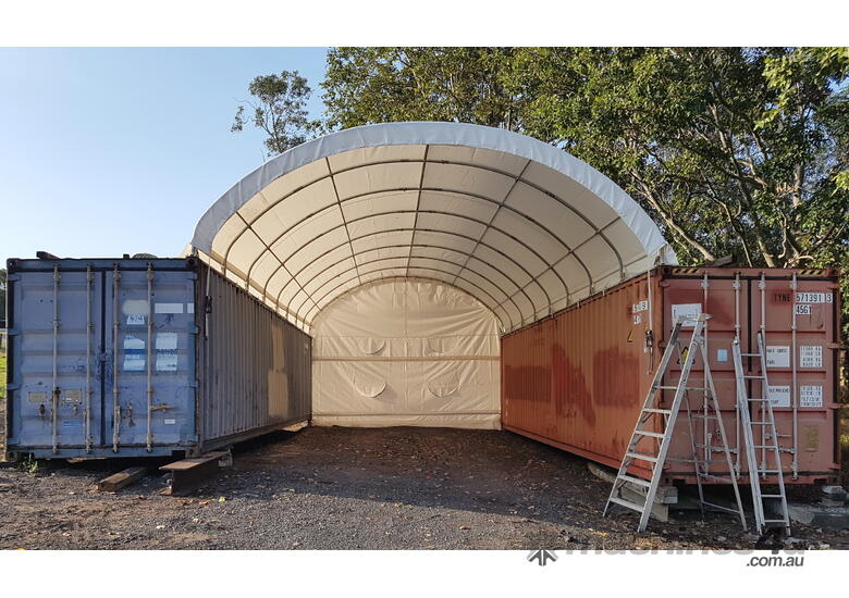 New suihe New 6m x 12m Container Shelter Workshop Igloo Dome with End ...