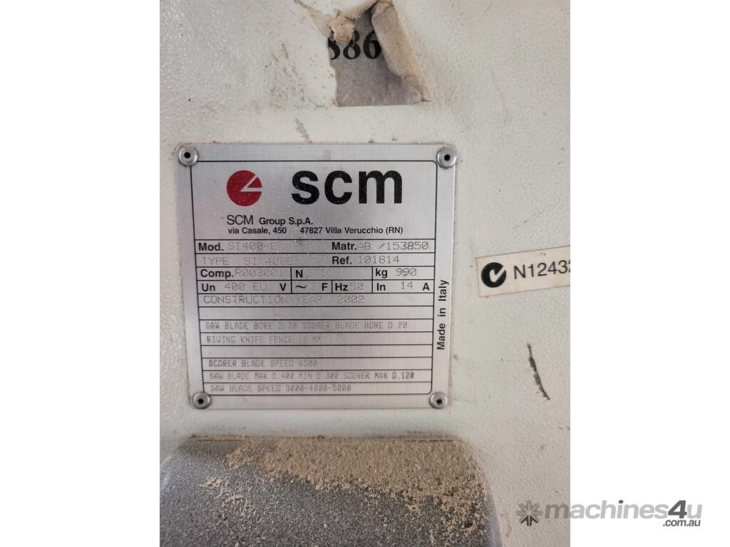 Used 2002 Scm Si400e Panel Saw In Prestons Nsw