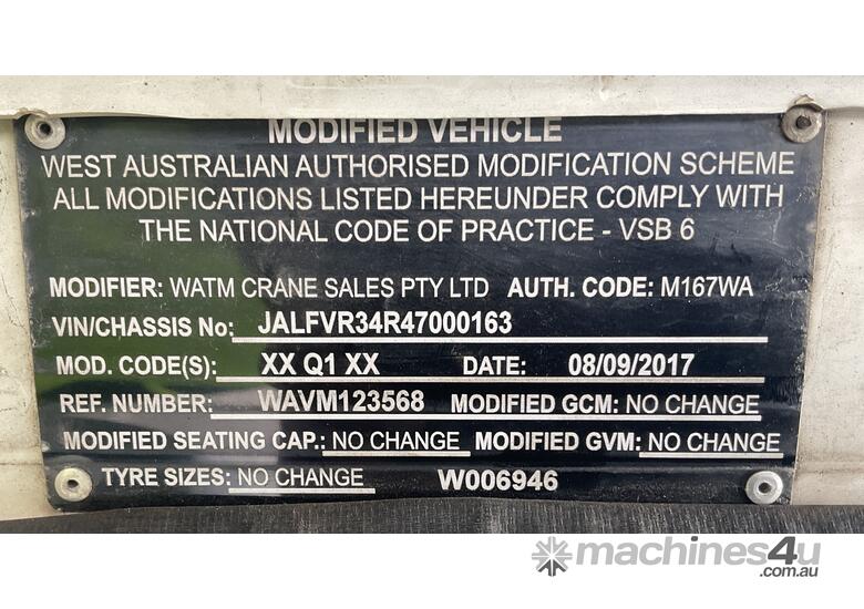 Buy Used 2006 Isuzu 2006 Isuzu FVR900 4x2 Tray Truck Tray Truck in , - Listed on Machines4u