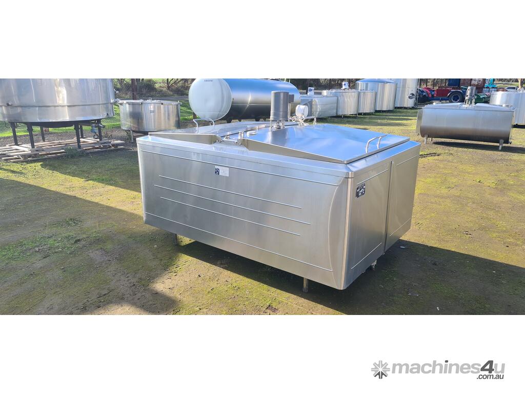 Used dairy kold 1850lt STAINLESS STEEL TANK MILK VAT Stainless Steel ...