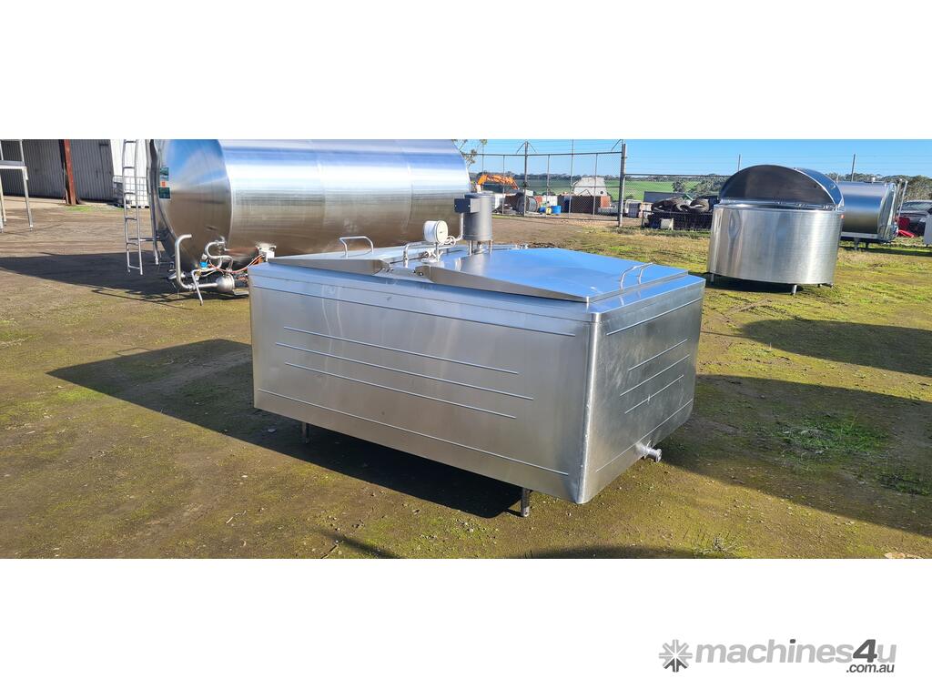 Used dairy kold 1850lt STAINLESS STEEL TANK MILK VAT Stainless Steel ...