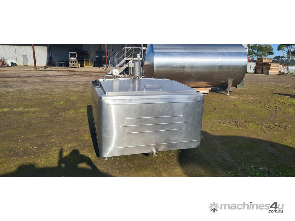 Used dairy kold 1850lt STAINLESS STEEL TANK MILK VAT Stainless Steel ...