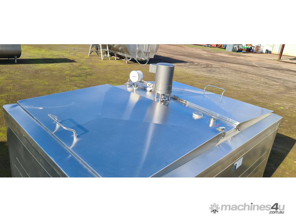 Used dairy kold 1850lt STAINLESS STEEL TANK MILK VAT Stainless Steel ...