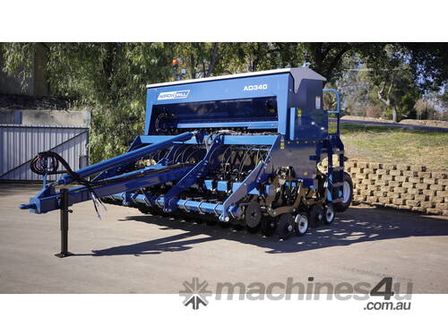 New 2024 agrowdrill Agrowdrill AD340 Disc Seeder with Coulters 24 row x 150 mm 3 6 m Disc Seeder ...