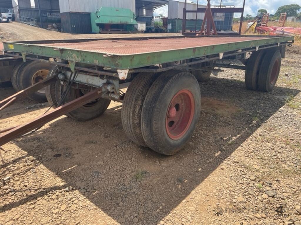 Buy Used Not Specified Unknown flat top single axle dog trailers for ...