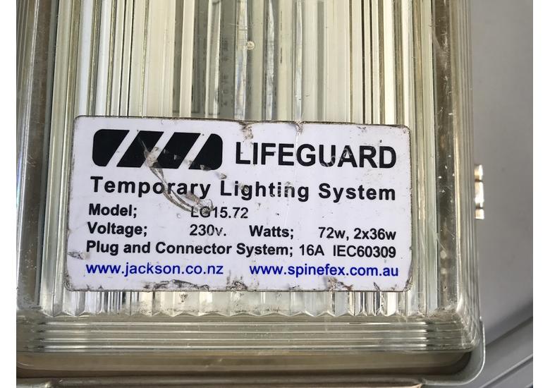 Used LIFEGUARD Fluorescent Light Lifeguard Temporary Lighting ...