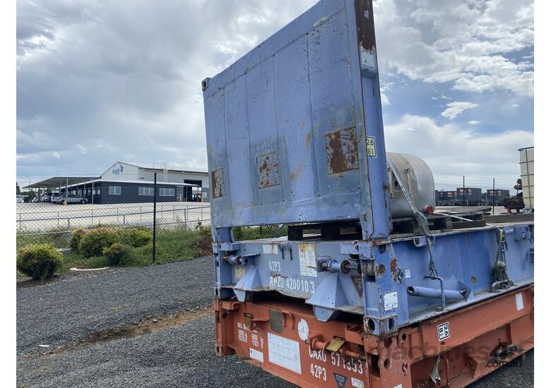 Used 40 ft Shipping Container Flat Rack Shipping Container in ...