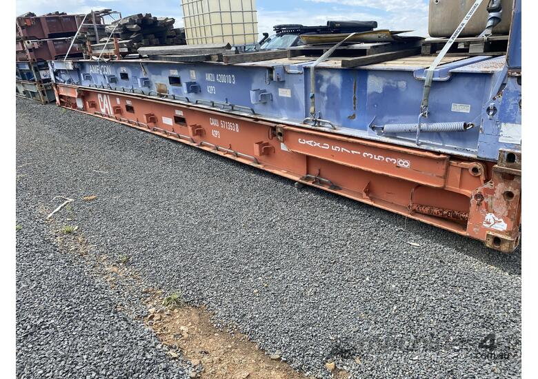 Used 40 ft Shipping Container Flat Rack Shipping Container in ...