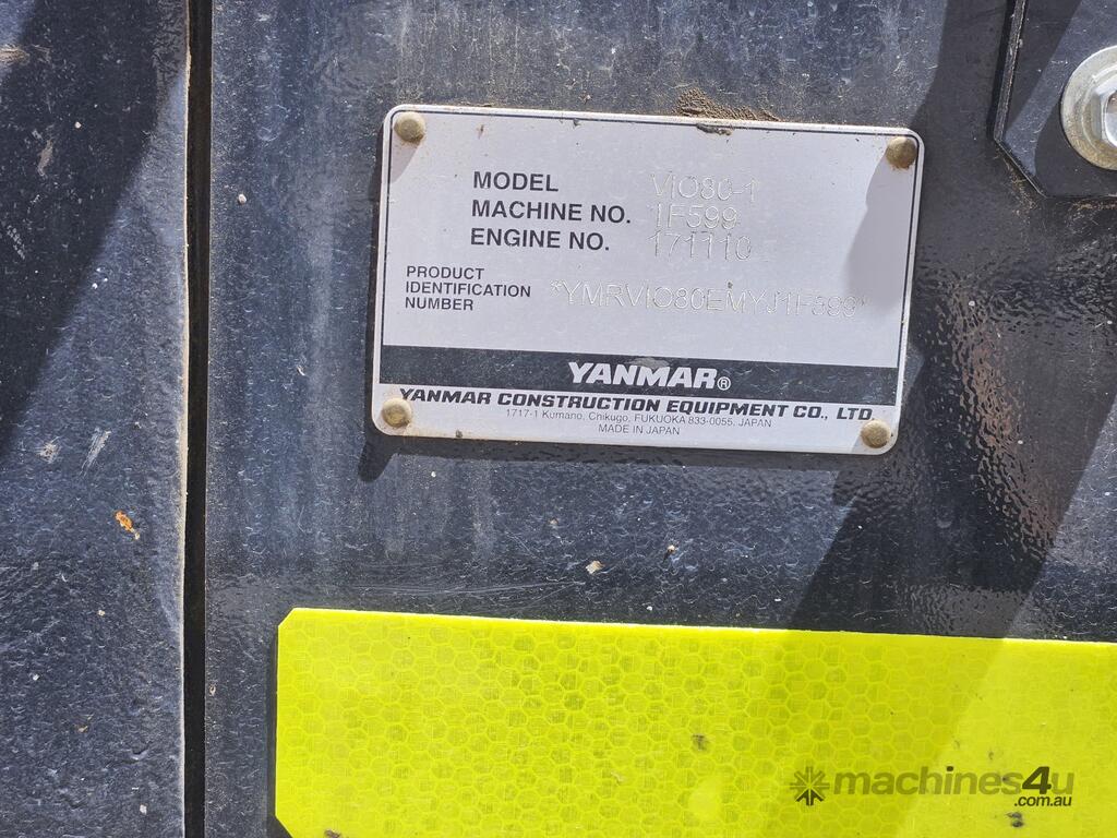 Used 2021 Yanmar VIO80-1 Excavator (941782)