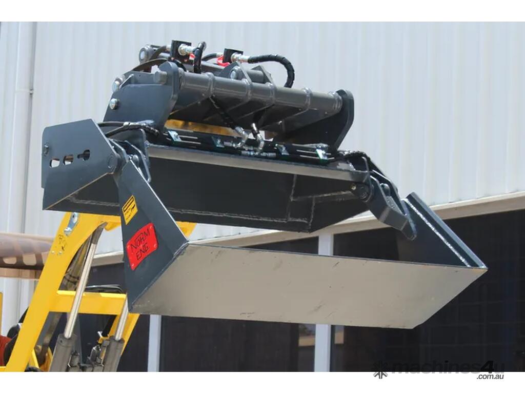 New norm engineering NORM ENGINEERING SMALL TILT CONTROL 4-IN-1 BUCKET Skid Steer Buckets in ...